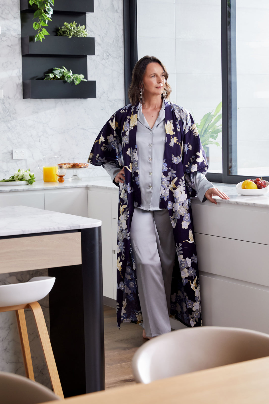Classic Long cotton kimono bathrobe | Best Classic Kimono – Beautiful Robes